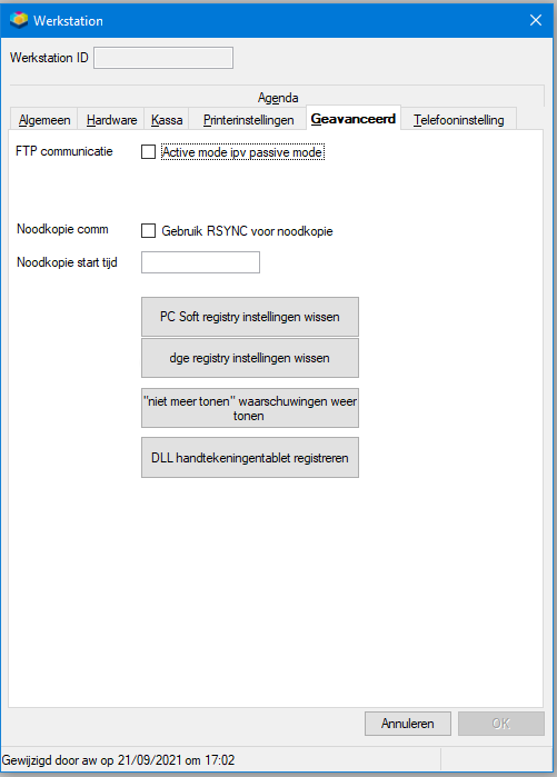Register instellingen wissen – Helpcentrum - data group europe bv